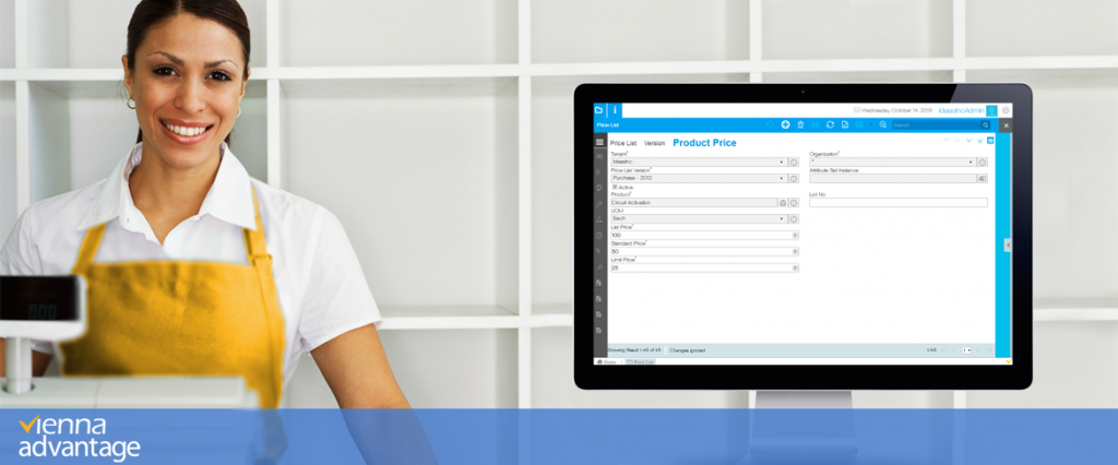 Price list variations in VIENNA Advantage POS System – Onfinity.io