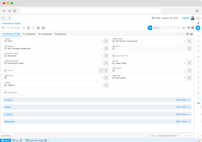Manufacturing (Production) Management | Onfinity ERP